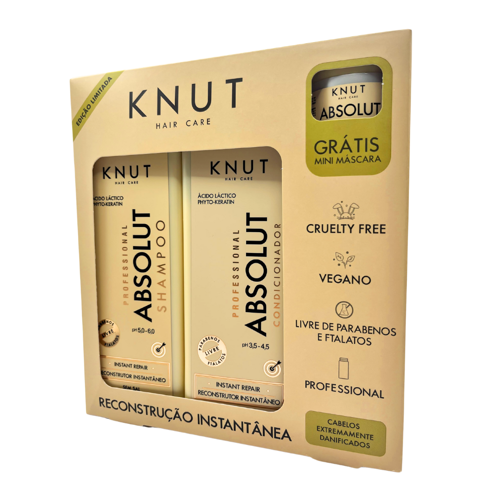 Kit PRESENTE Shampoo + Condicionador Absolut (Grátis mini máscara ...